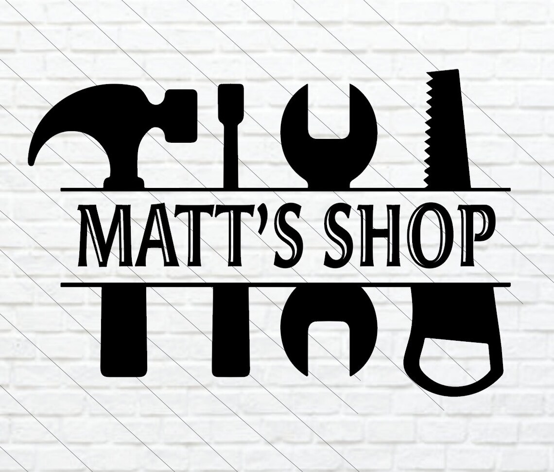 Tools SVG Sign Tools Monogram Svg Carpenter Monogram Svg - Etsy