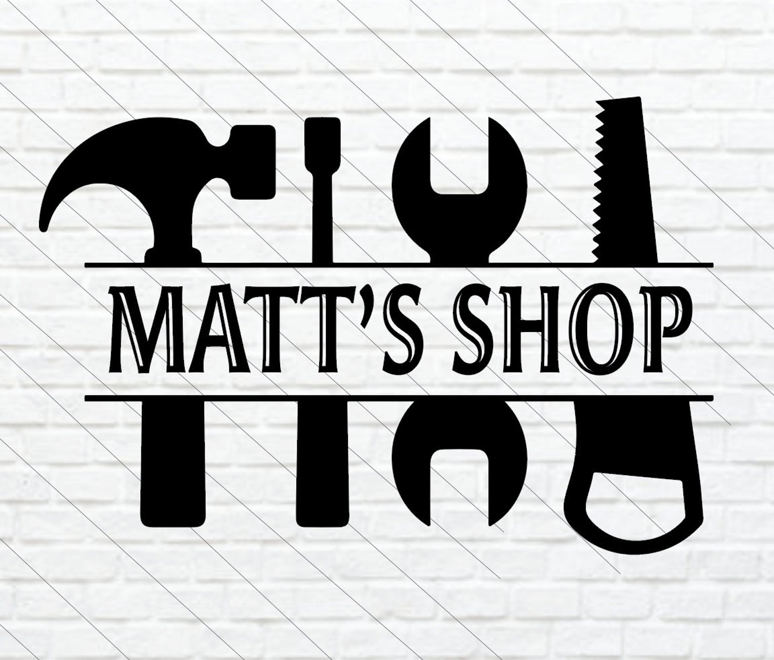 Tools SVG Sign Tools Monogram Svg Carpenter Monogram Svg - Etsy