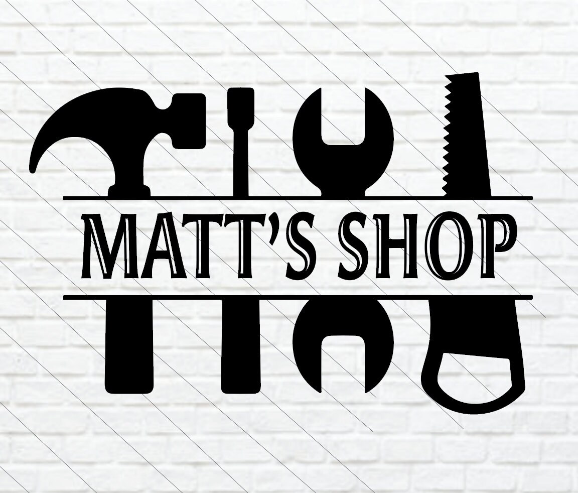 Tools SVG Sign Tools Monogram Svg Carpenter Monogram Svg - Etsy