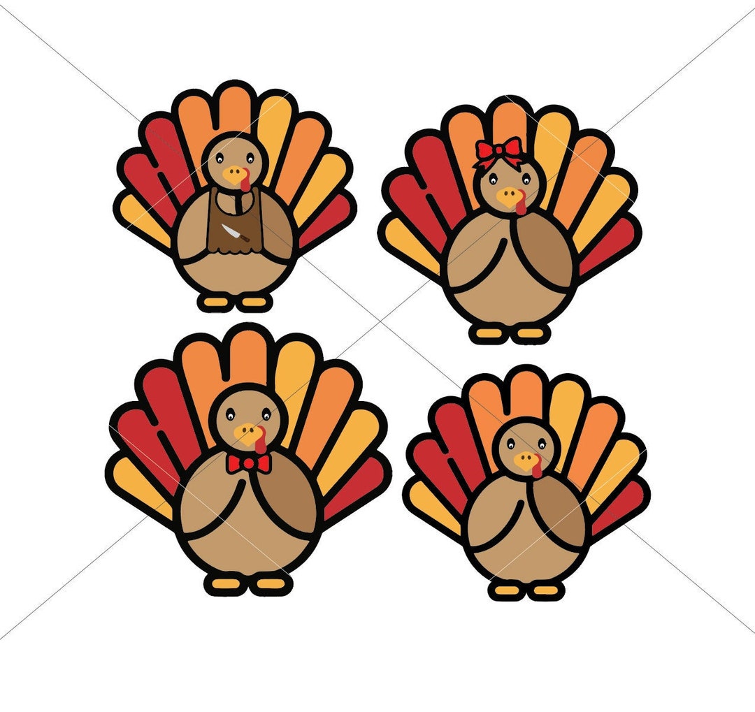 Pavo SVG, Acción de Gracias SVG, Calcomanía Archivos de corte digital ...