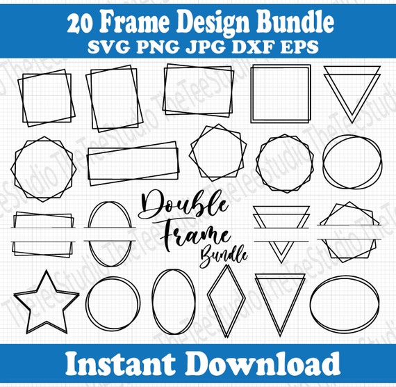 Digital Art & Collectibles Cricut svg Files Frames Cut file PNG EPS Cut ...