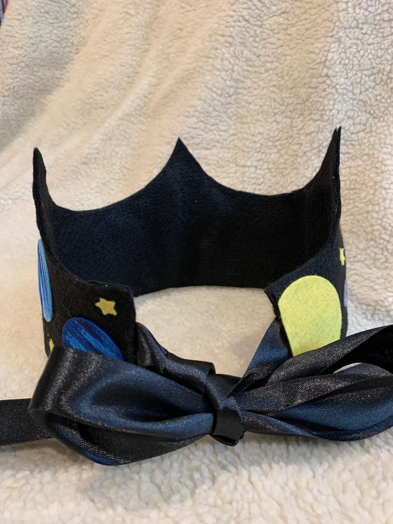 Solar System Galaxy Space Soft Felt Crown - Etsy