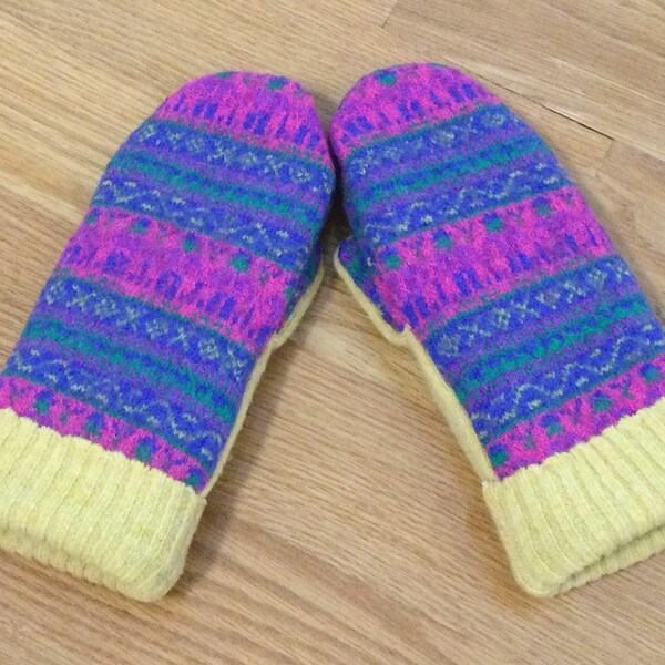 Fair Isle Mittens - Etsy