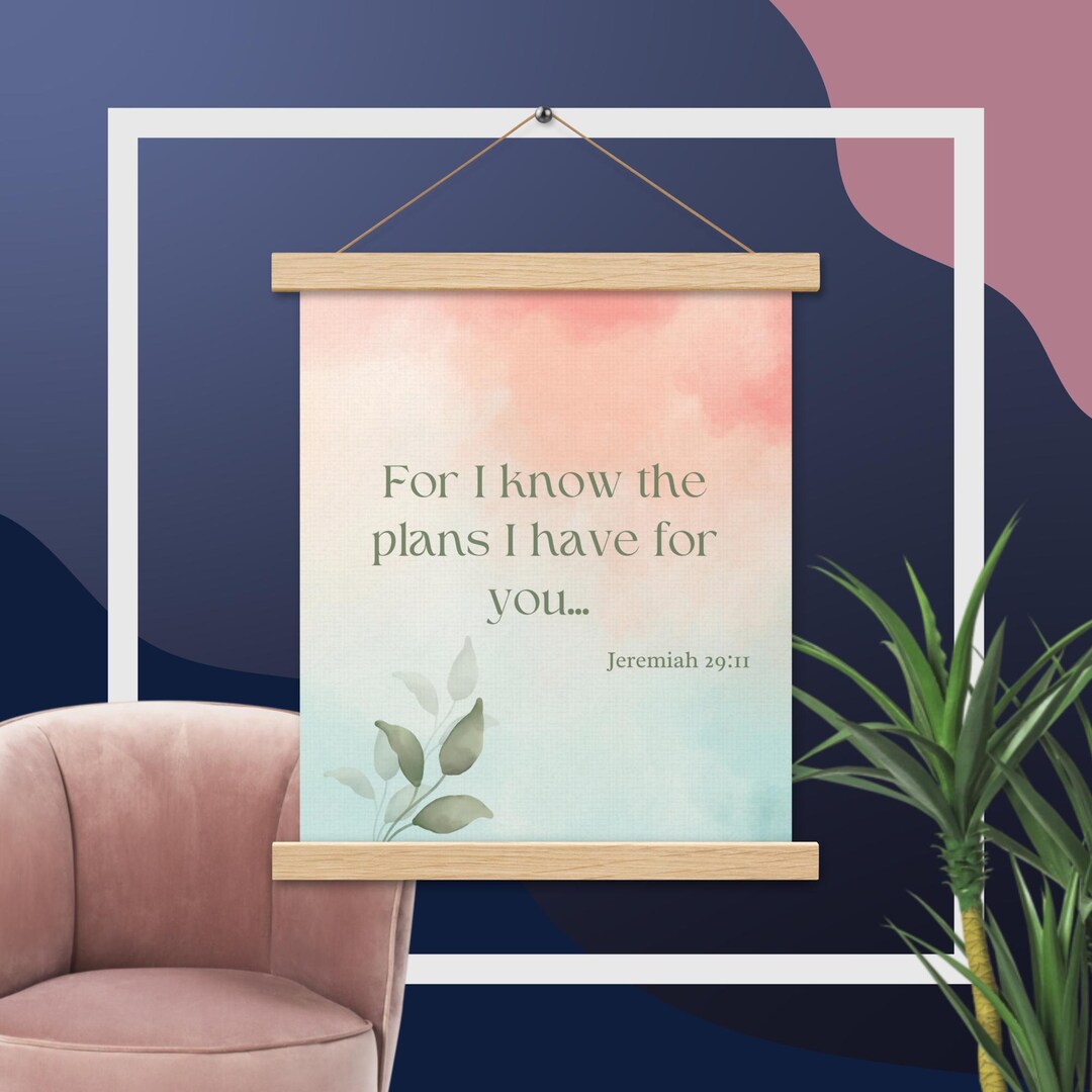 11 X 17 Inspirational Wall Art: Jeremiah 29 - Etsy