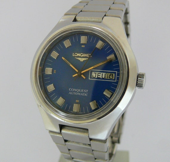 Vintage LONGINES CONQUEST Automatic Men Wristwatch Co… - Gem