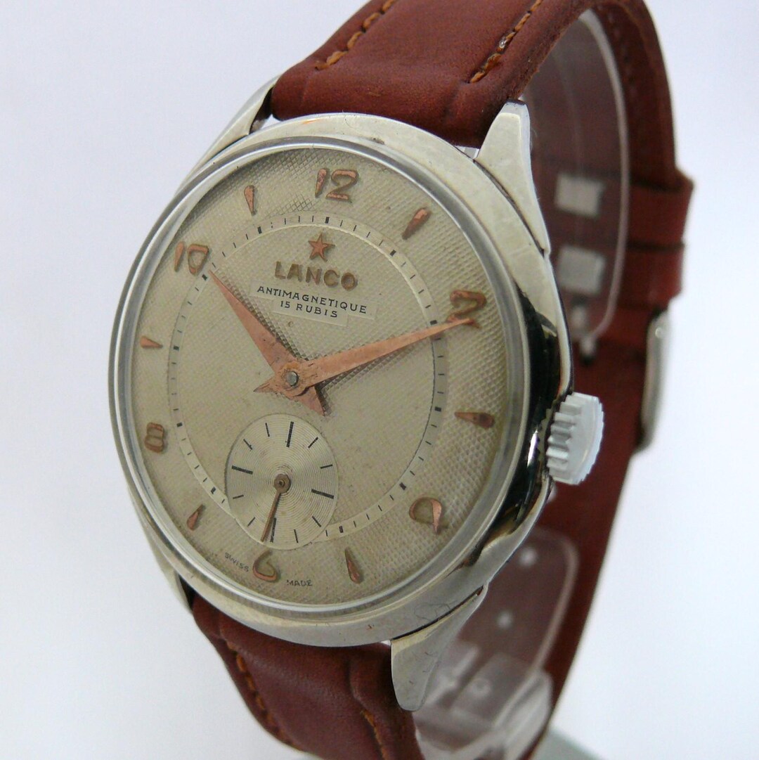 Vintage Lanco Manual Wind Men Wristwatch Collector Watch Good Working ...