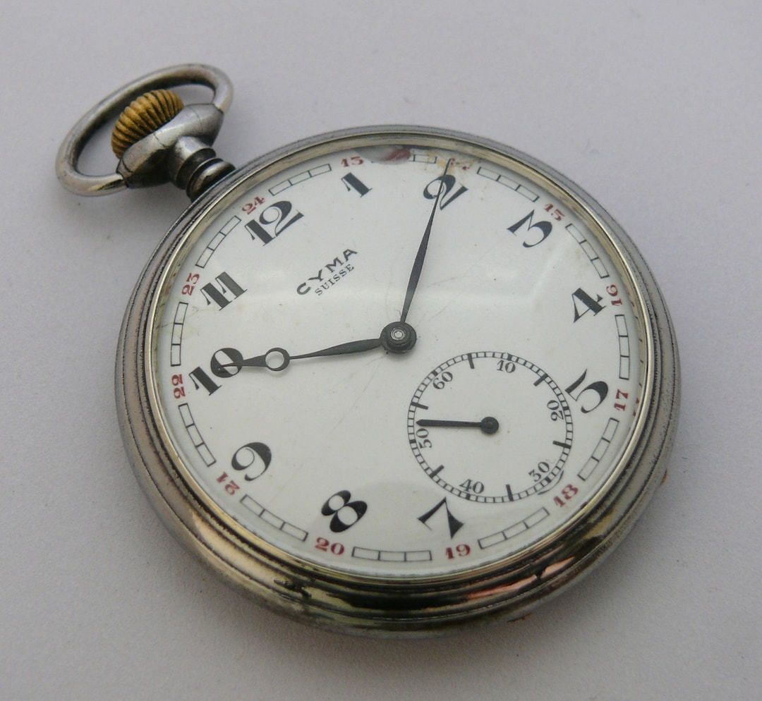Antique CYMA Collector Pocket Watch Good Working Condition Swiss - Etsy