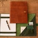 Left Handed Portfolio Personalized Leather Left Handed Notepad Folder ...