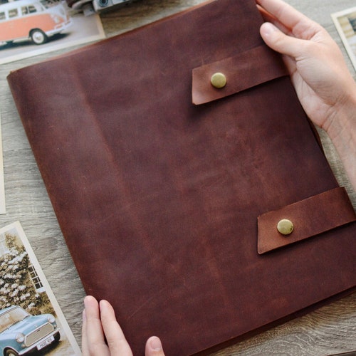 Handmade Leather Folder Leather Document Holder Folder Case - Etsy India