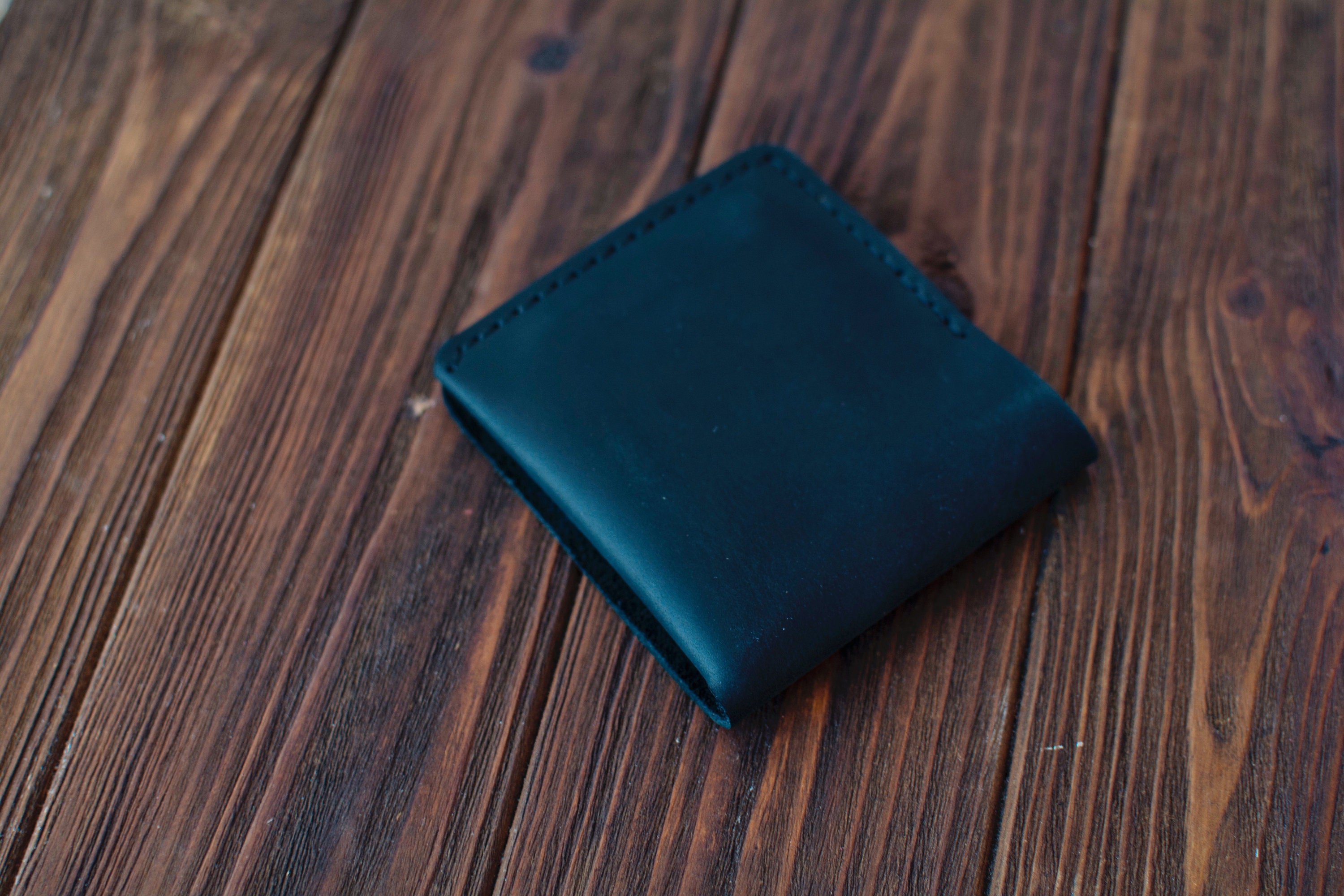 Small Snap Leather Wallet Credit card wallet Coin pouch | Etsy