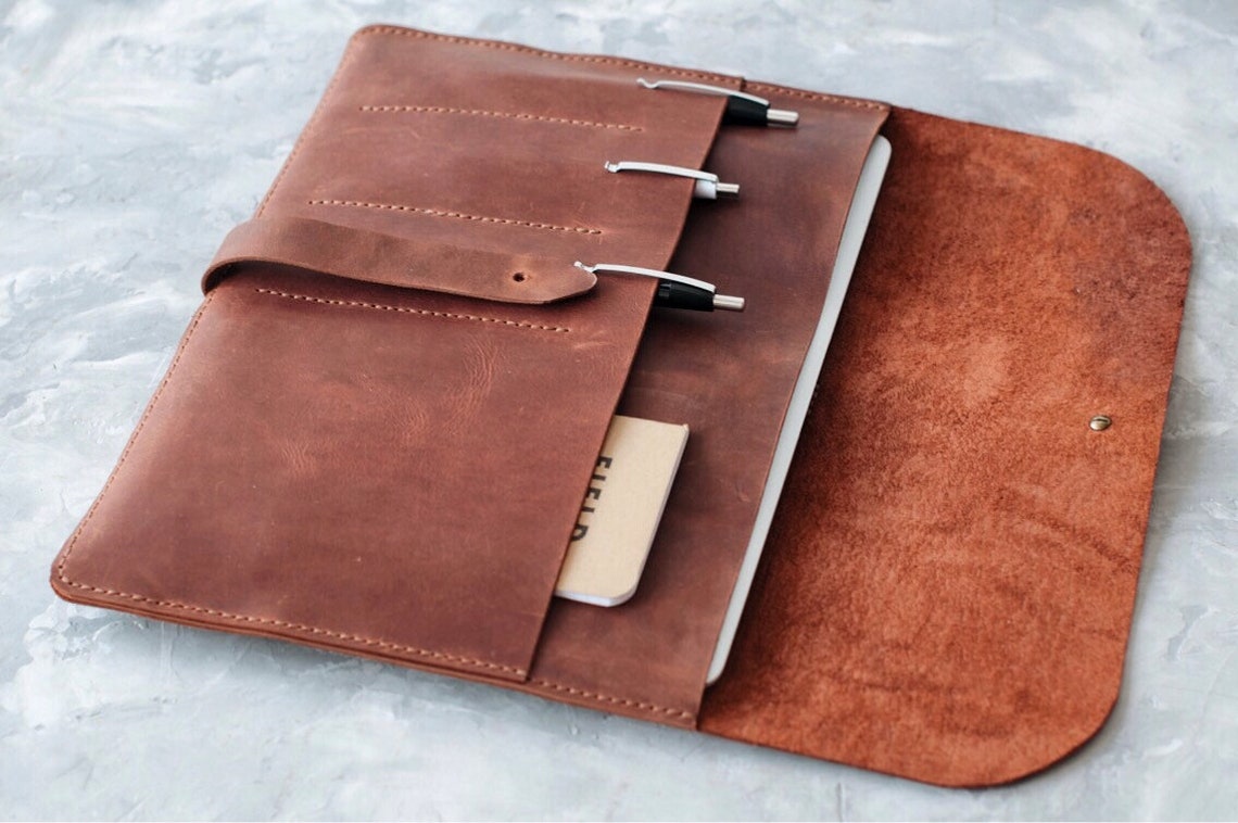 Handmade Leather Folder Leather Document Holder Folder Case - Etsy