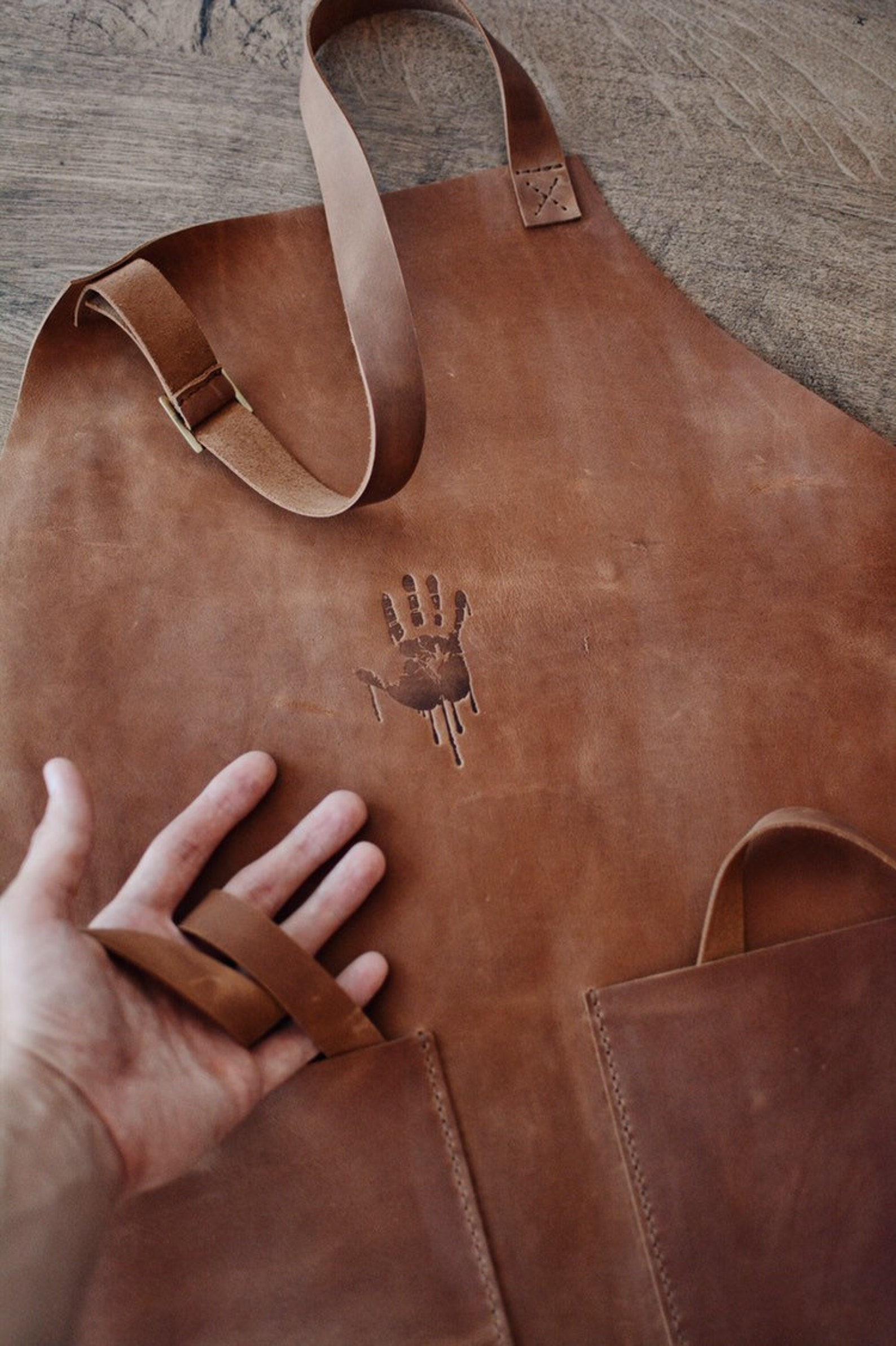 Dense craft apron Leather apron Apron for men Personalized | Etsy