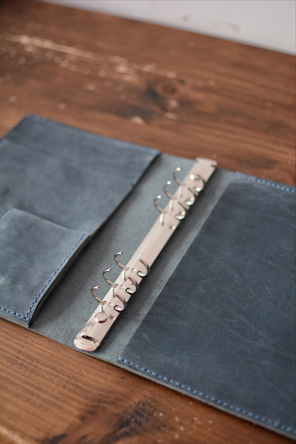 Leather Binder 6-ring Notebook Cover Leather Notebook A5 - Etsy