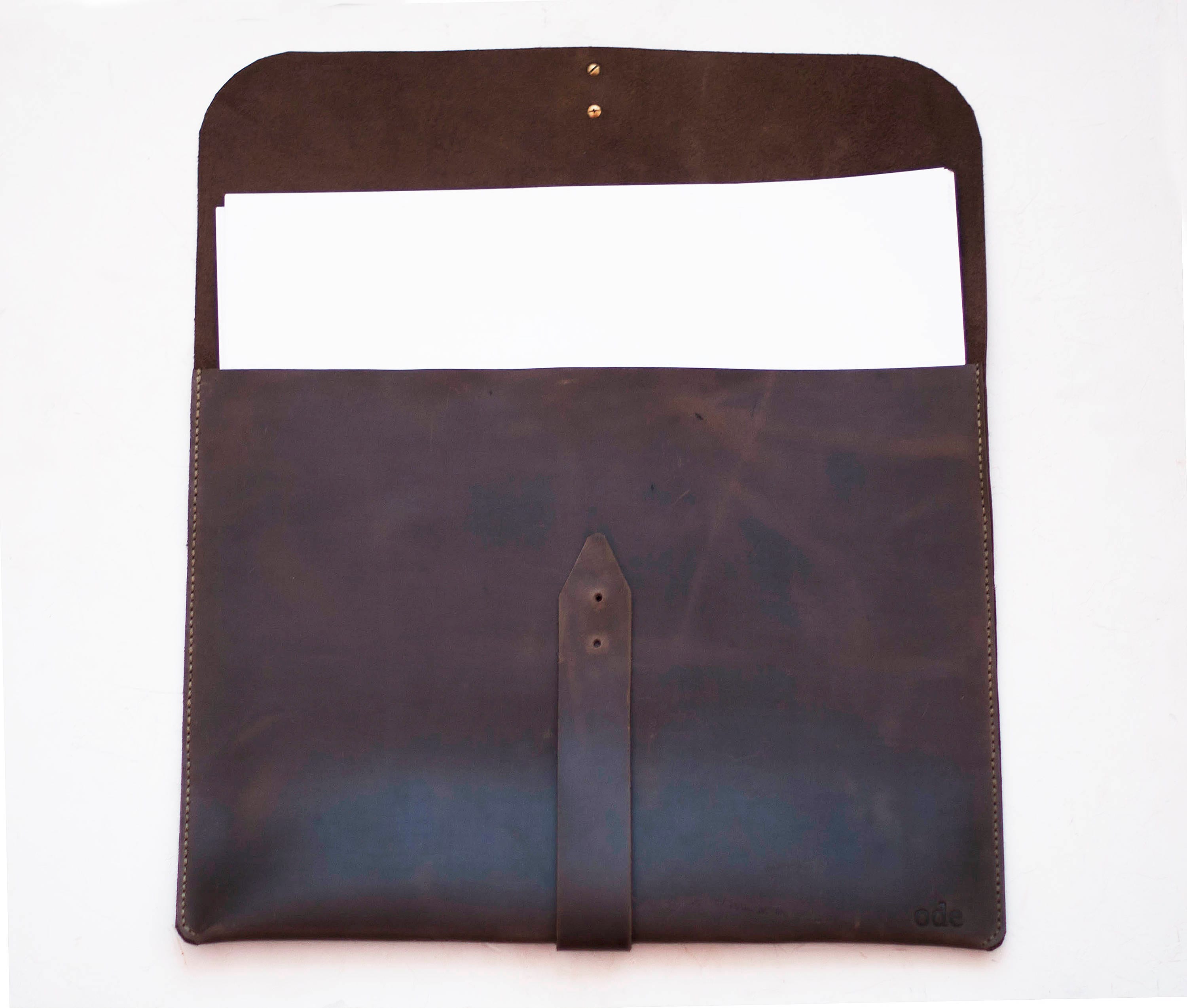 Handmade Leather Folder A3 Leather Document Holder Folder - Etsy