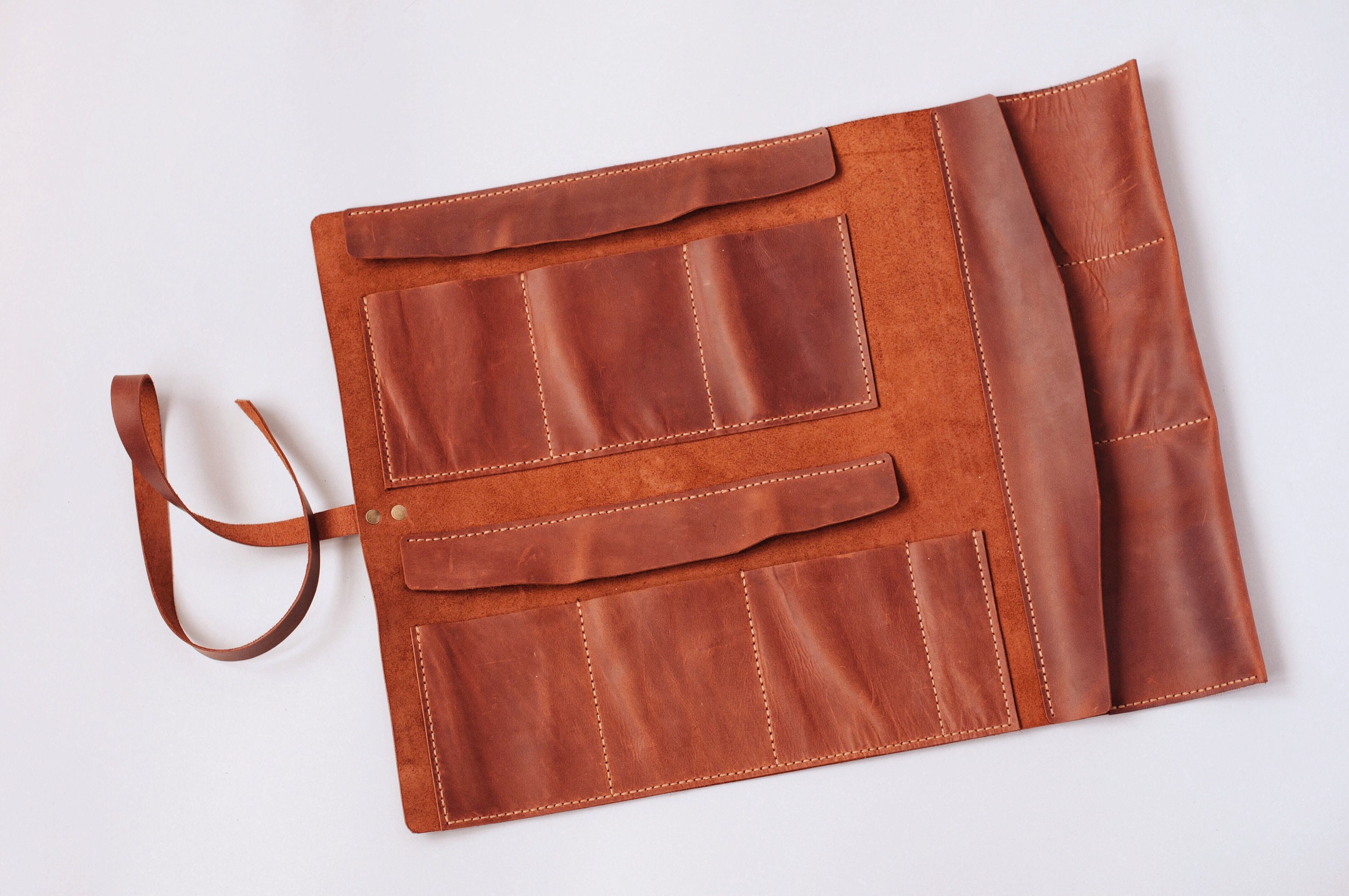 Leather Roll Artist Roll Leather Pencil Roll Leather Pencil - Etsy