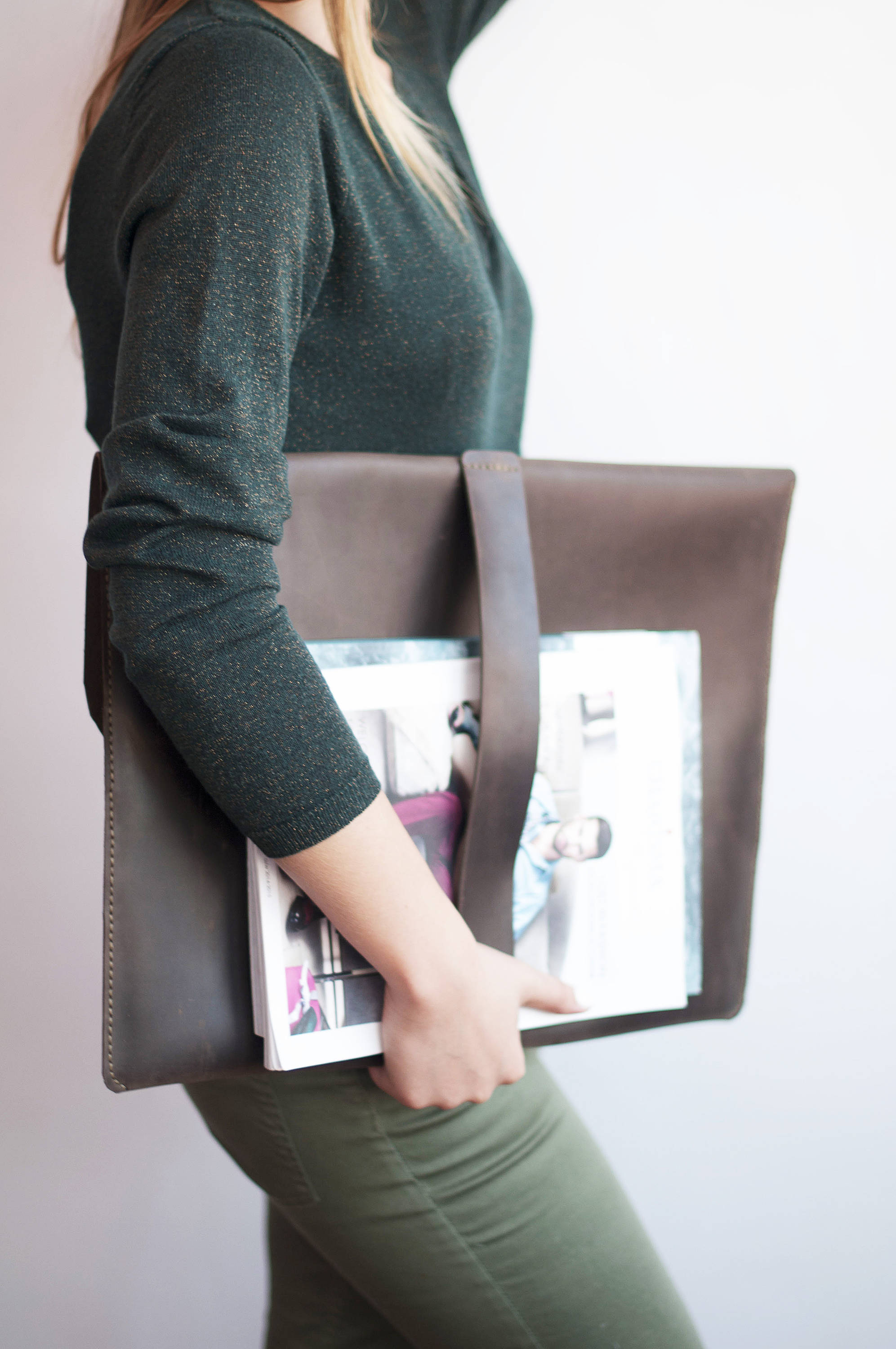 Handmade Leather Folder A3 Leather Document Holder Folder | Etsy Australia