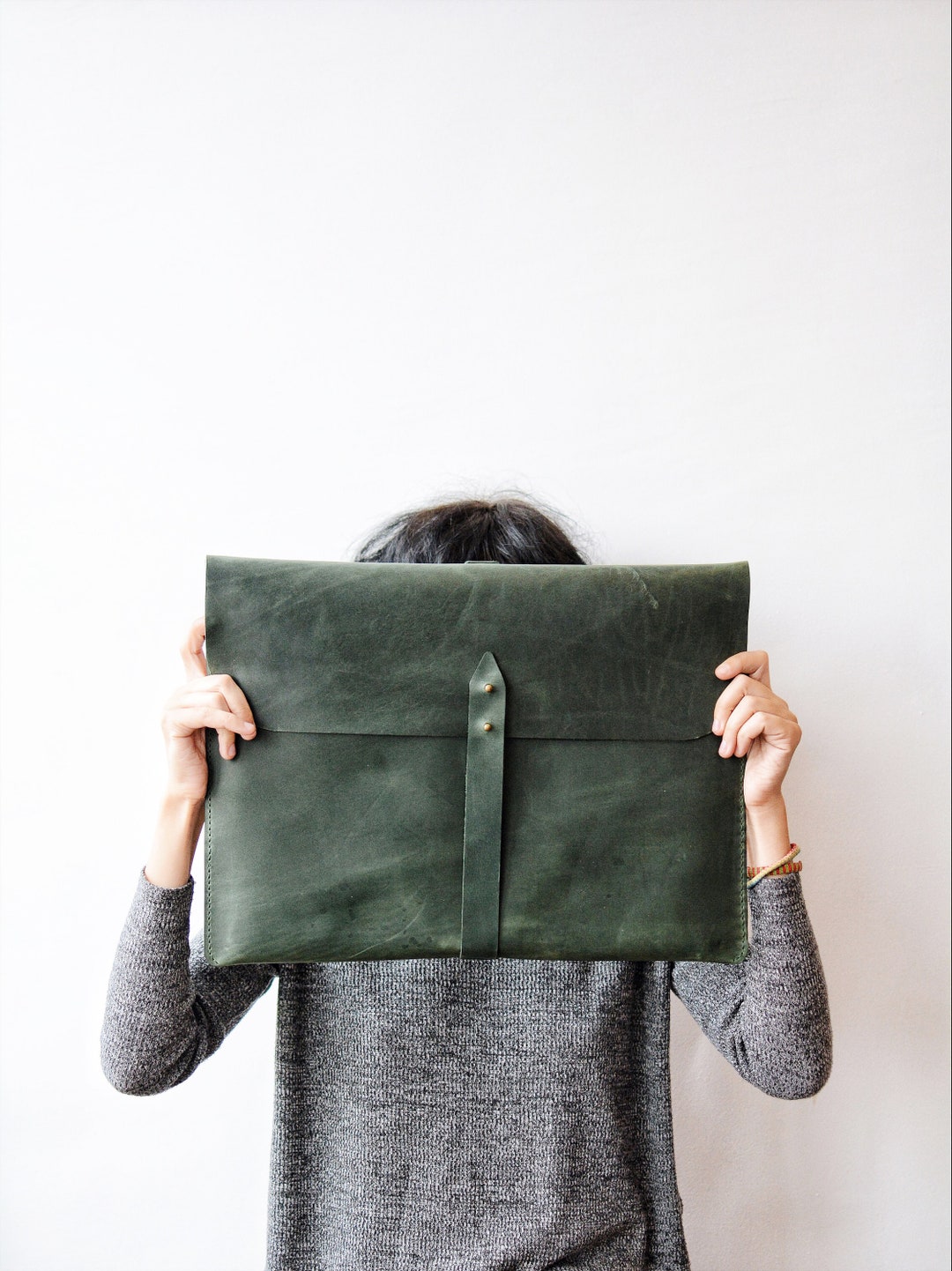 Handmade Leather Folder A3, Leather Document Holder, Folder Case ...