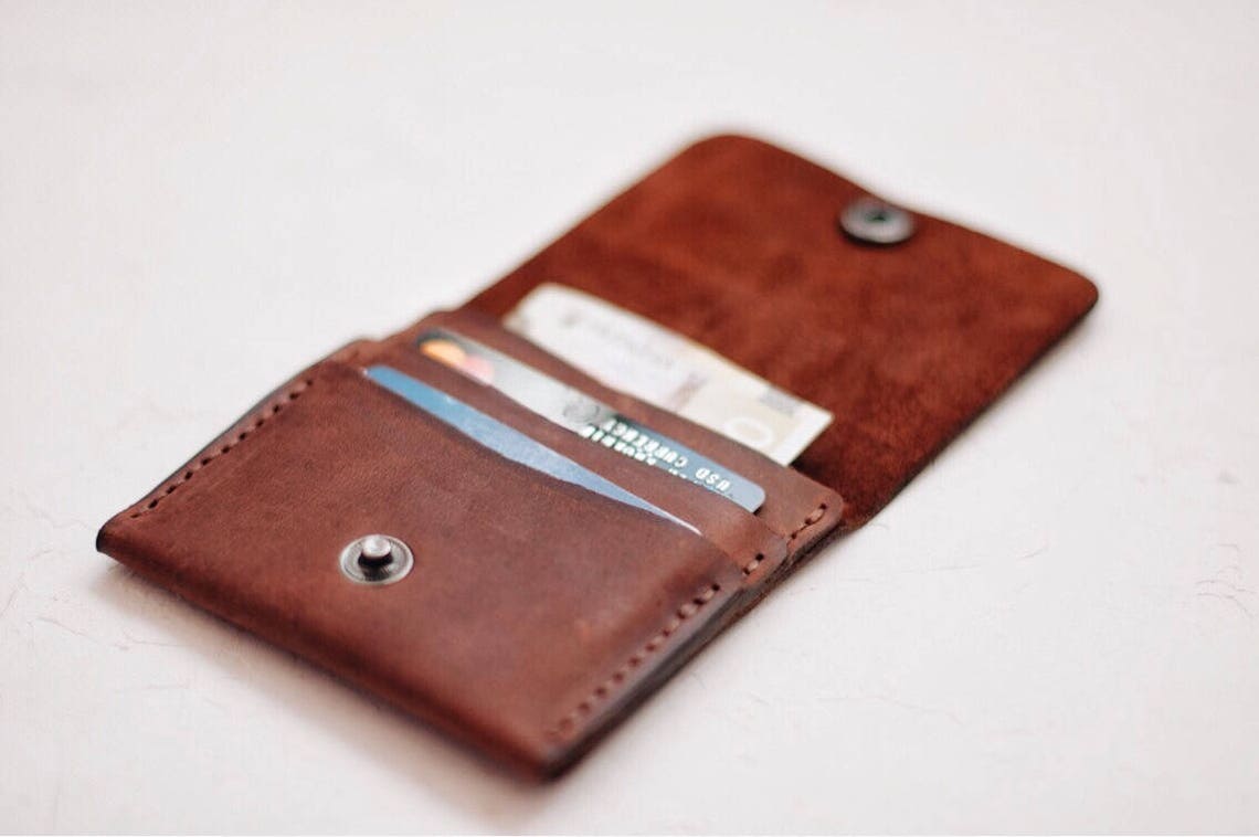 Leather Wallet / Compact Purse / Leather Wallet / Leather Wallet ...