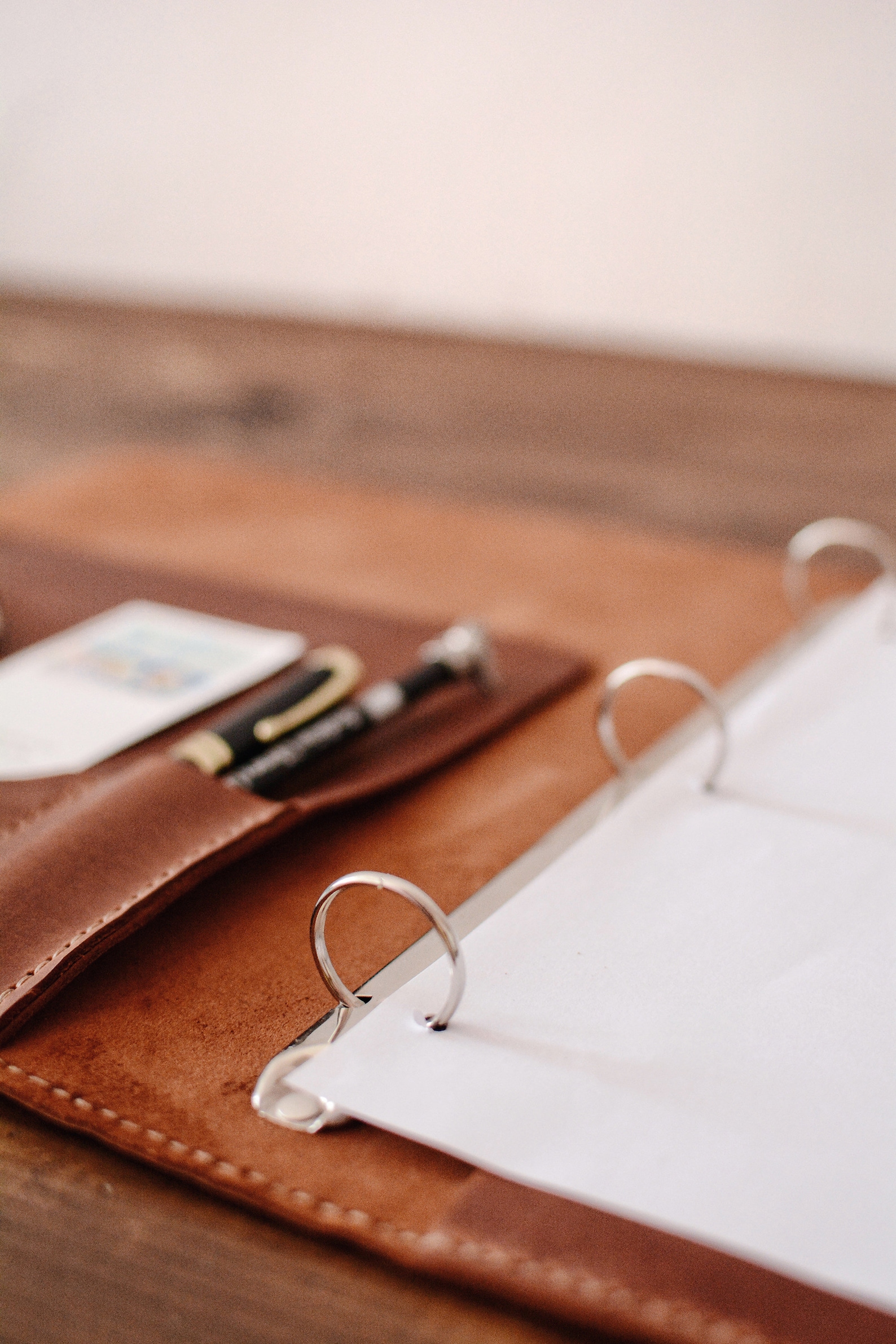 Leather Binder 3-ringleather Three Binder Leather Binder - Etsy