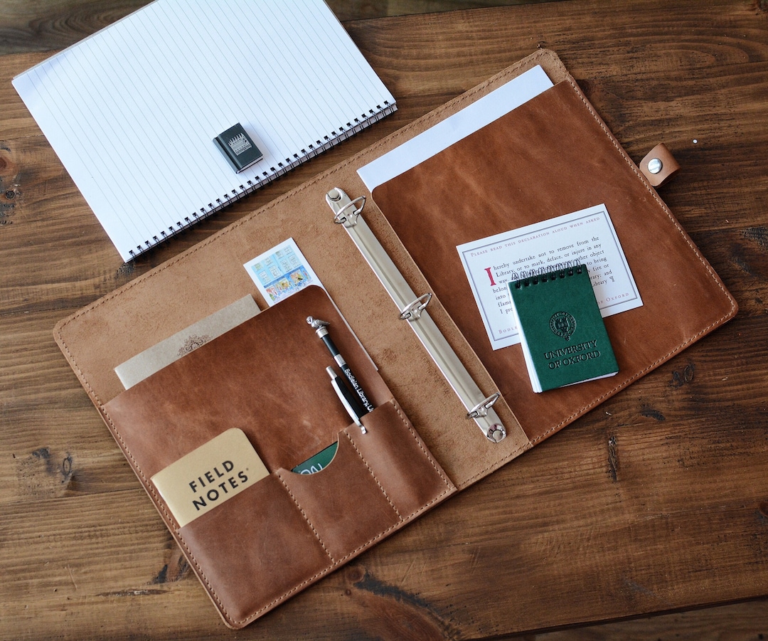 Leather Binder 3-ring,leather Three Binder, Leather Binder Cover ...