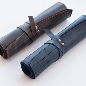 Leather Roll, Artist Roll, Leather Pencil Roll, Leather Pencil Case ...