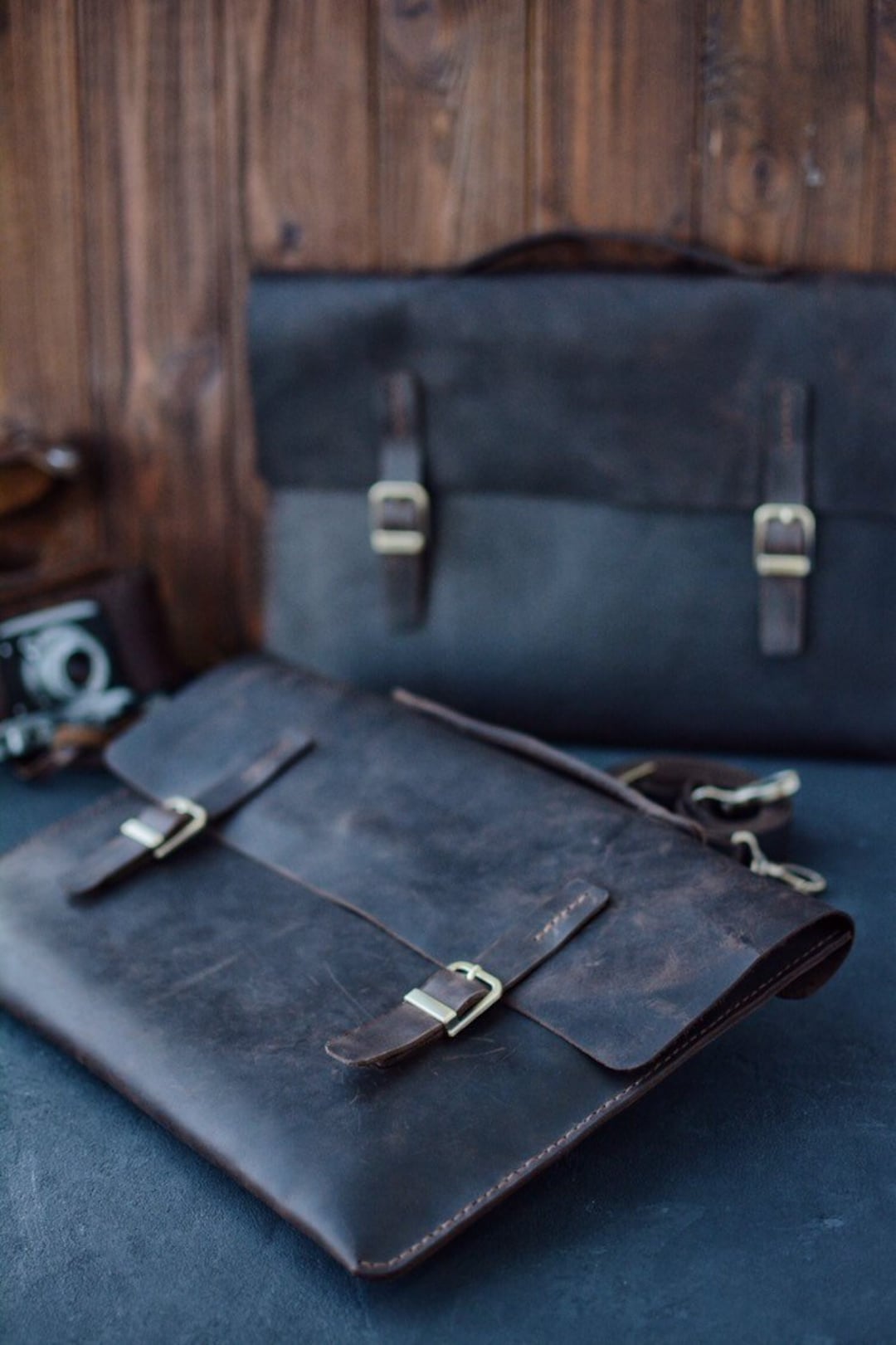 Handmade Leather Folder, Leather Document Holder, Folder Case, Office ...