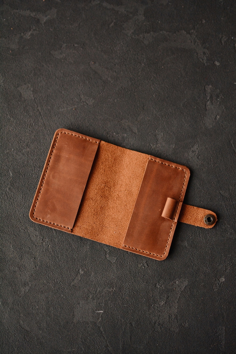 Small Leather Cover for A7 or A6 Size Notebook With Pen - Etsy