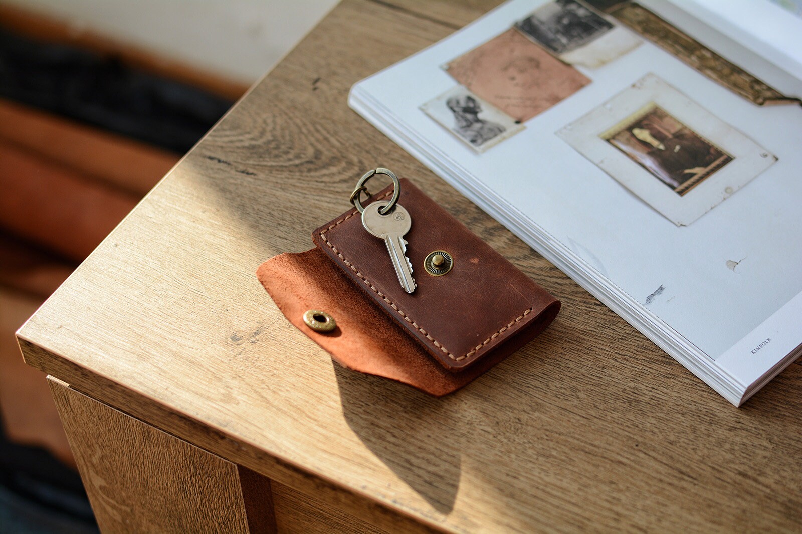 Leather Key Holder Leather Key Case Leather Key Pouch Key Case - Etsy