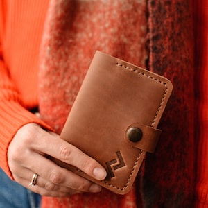 Small Leather Cover for A7 or A6 Size Notebook With Pen Holder ...