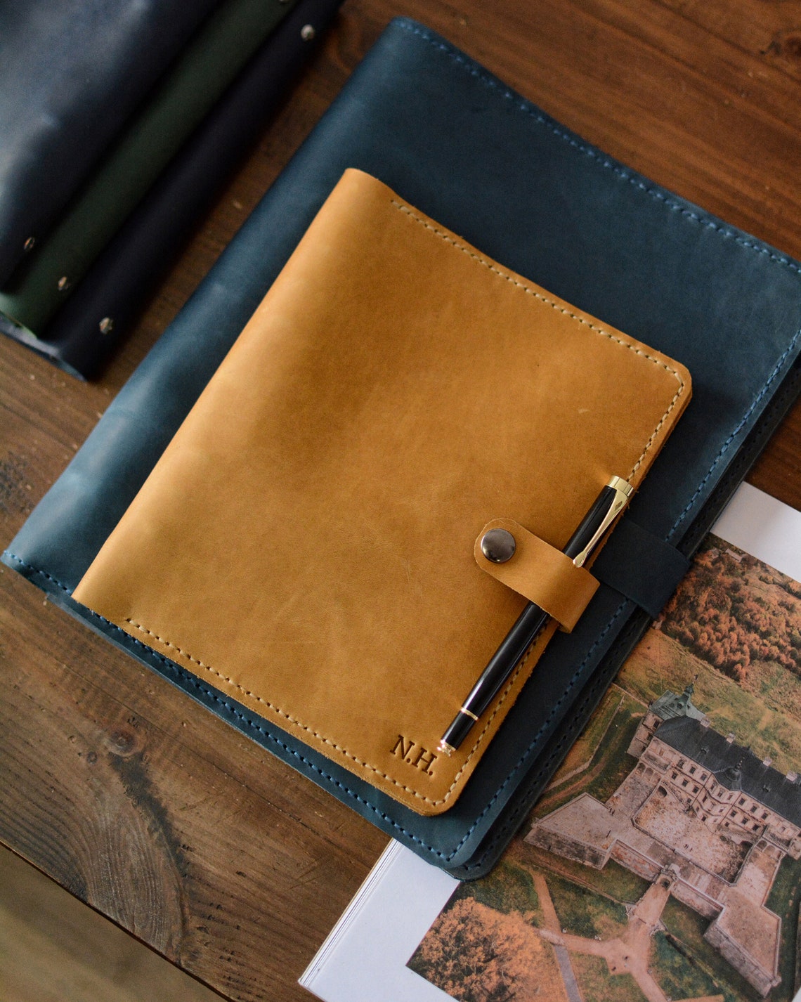 Leather Binder 6-ring Notebook Cover Leather Notebook A5 - Etsy