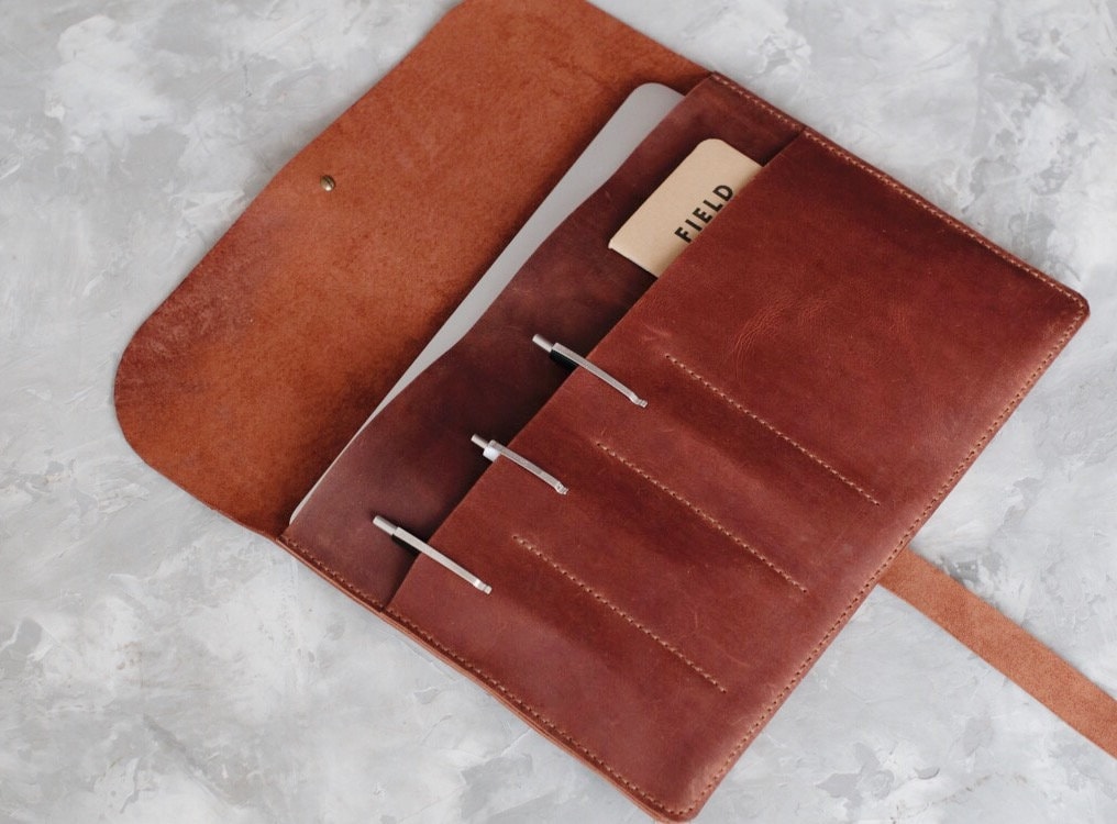 Handmade Leather Folder Leather Document Holder Folder Case | Etsy