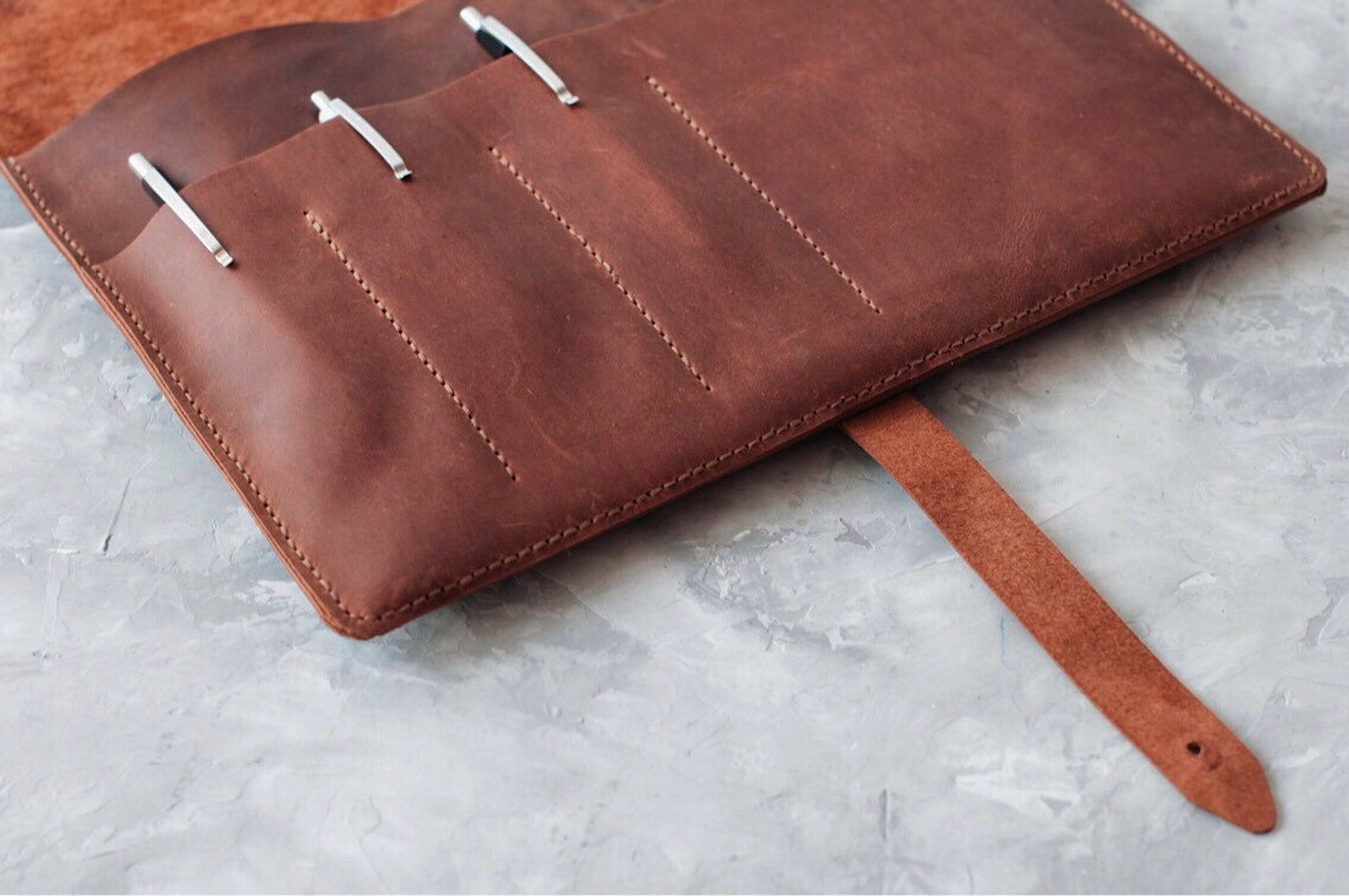 Handmade Leather Folder Leather Document Holder Folder Case | Etsy