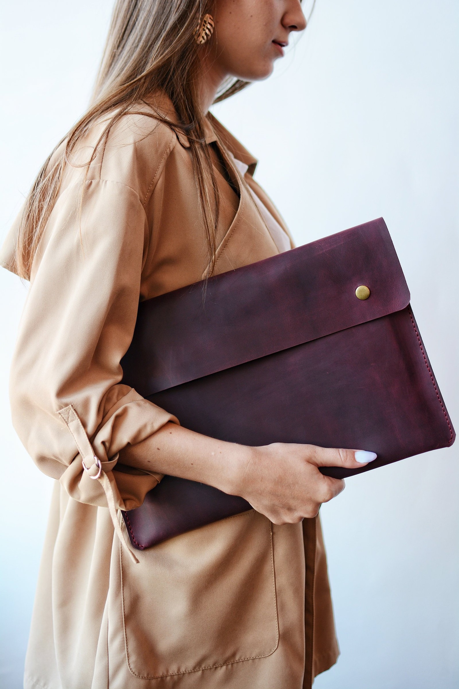 Handmade Leather Folder Leather Document Holder Folder Case - Etsy