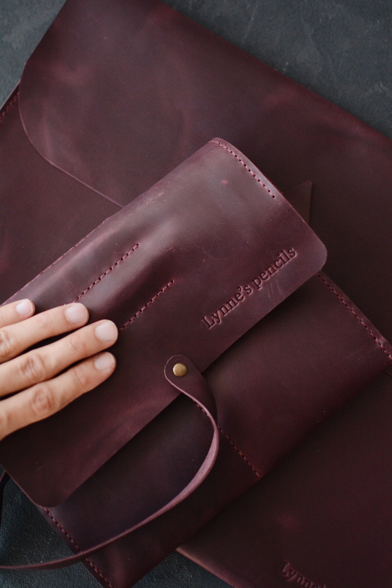 Leather Roll Artist Roll Leather Pencil Roll Leather Pencil | Etsy