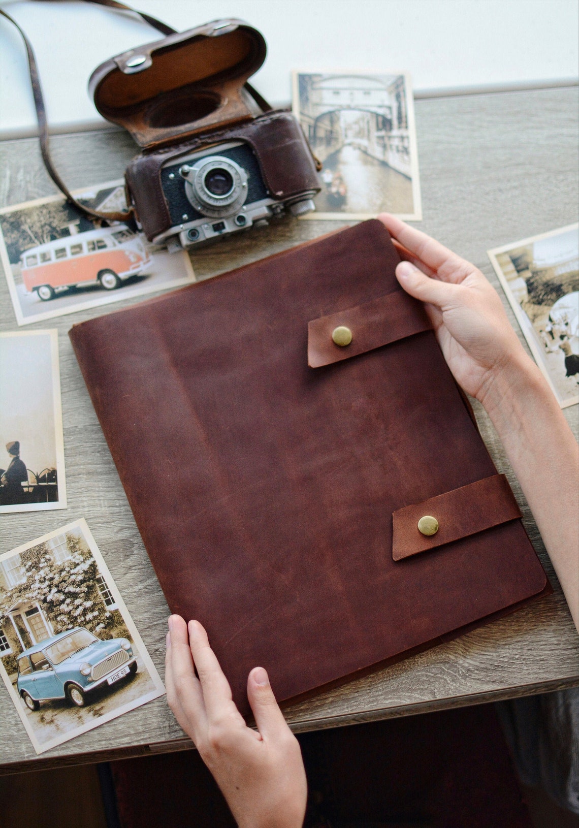 Personalized Leather Folder Leather Document Holder Folder - Etsy