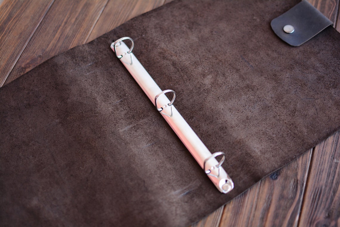 Leather Binder 3-ringleather Three Binder Leather Binder - Etsy