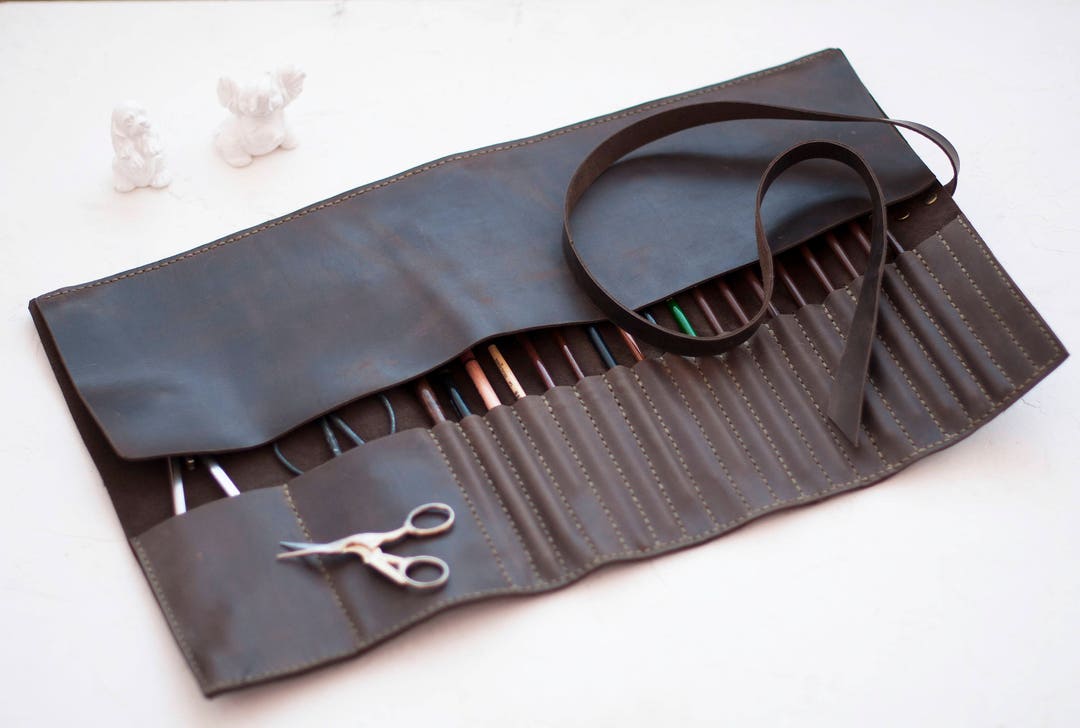 Leather Roll, Artist Roll, Leather Pencil Roll, Leather Pencil Case ...