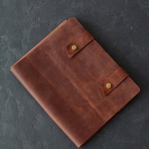 Personalized Leather Folder, Leather Document Holder, Folder Case ...