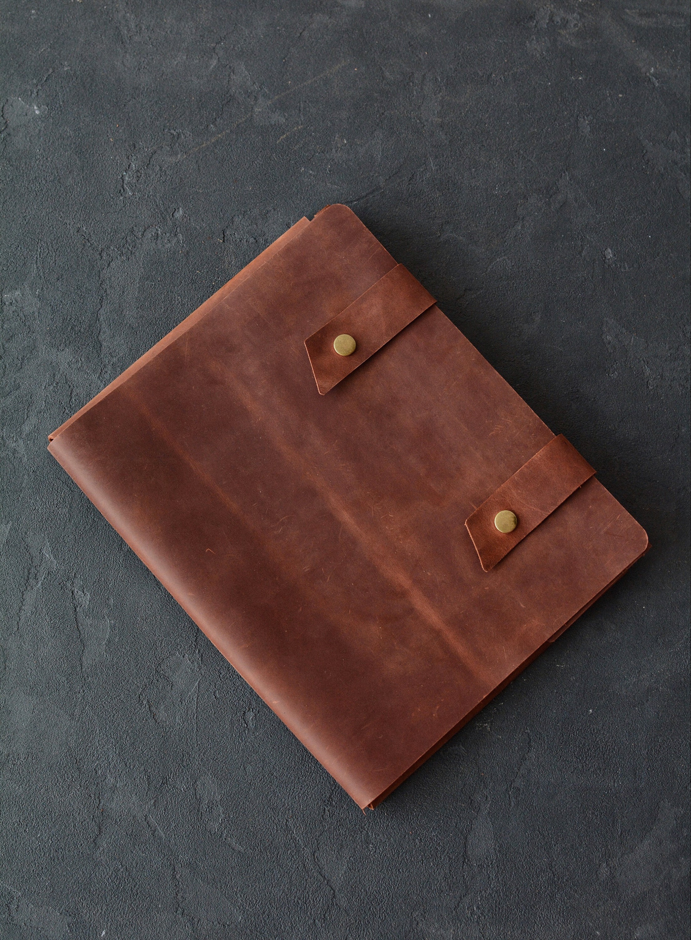 Personalized Leather Folder, Leather Document Holder, Folder Case ...