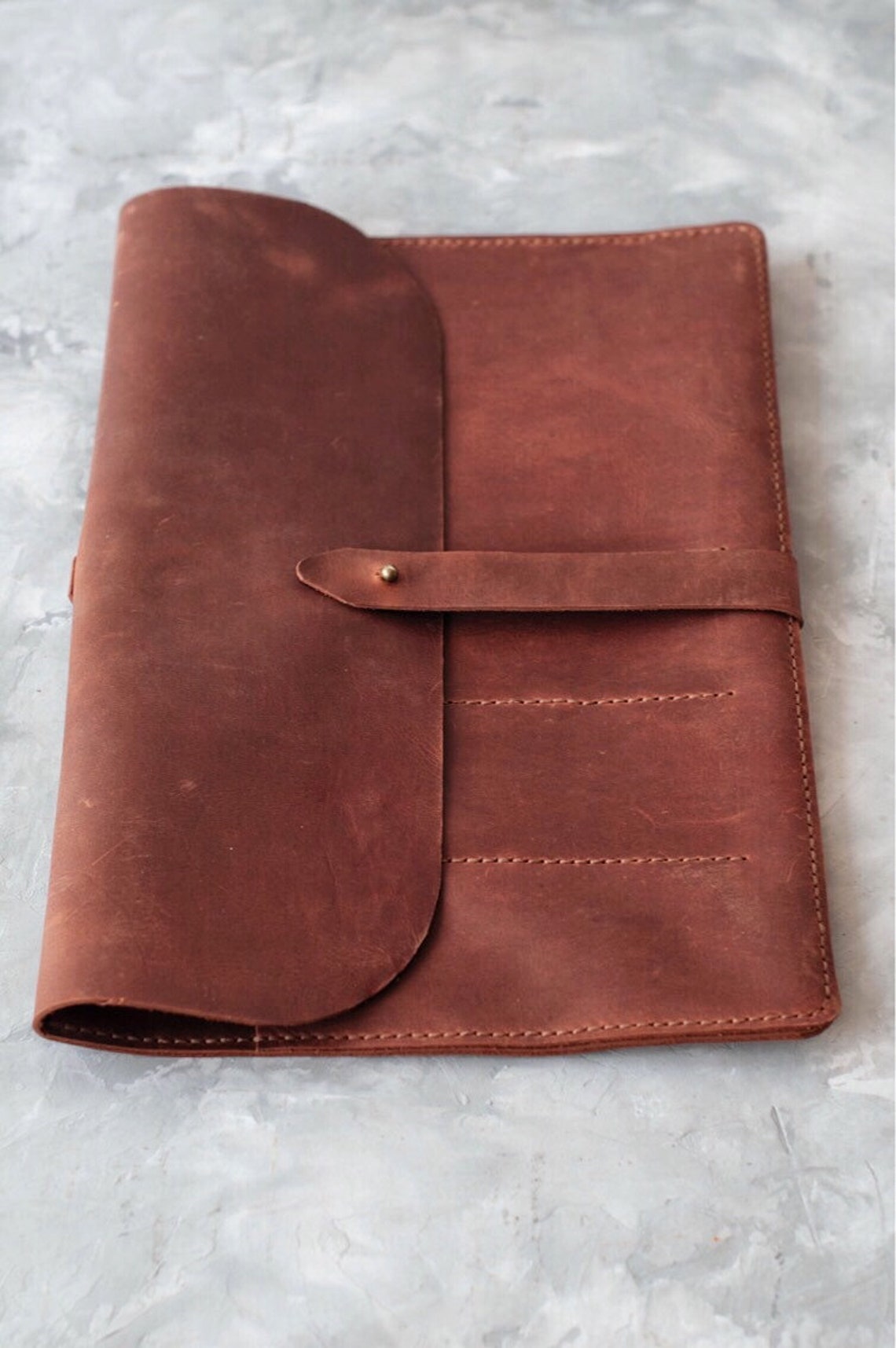 Handmade Leather Folder Leather Document Holder Folder Case | Etsy