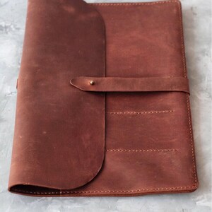 Handmade Leather Folder, Leather Document Holder, Folder Case, Office ...