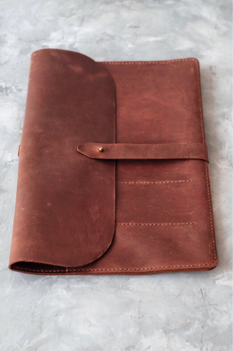 Handmade Leather Folder Leather Document Holder Folder Case | Etsy