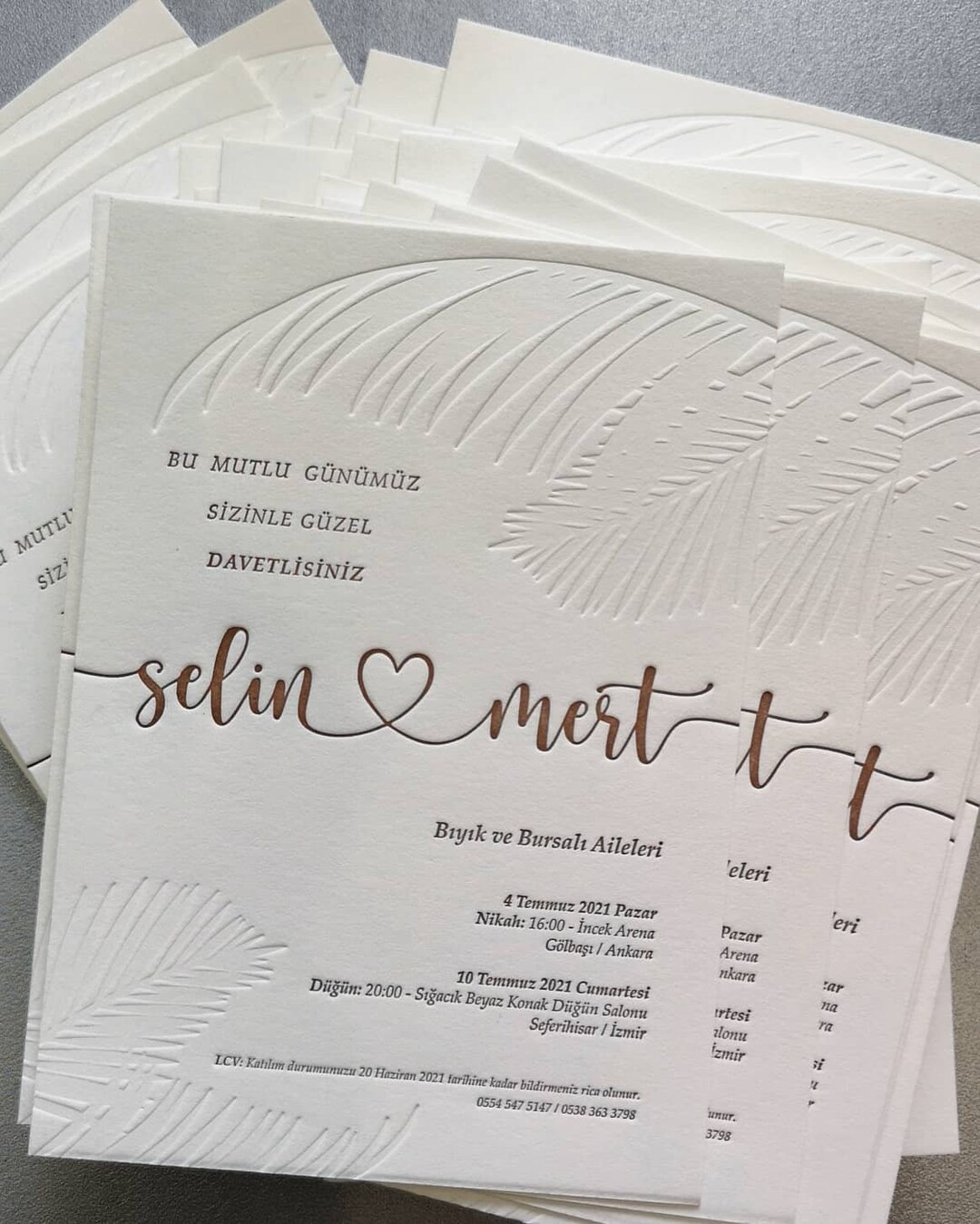 Custom Letterpress Wedding Invitation Custom Letterpress - Etsy