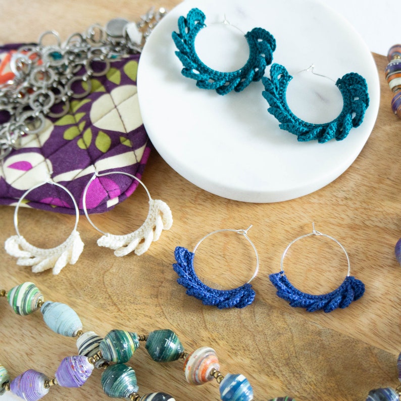 Marin Crochet Earring Pattern Crochet Pattern Crocheting - Etsy