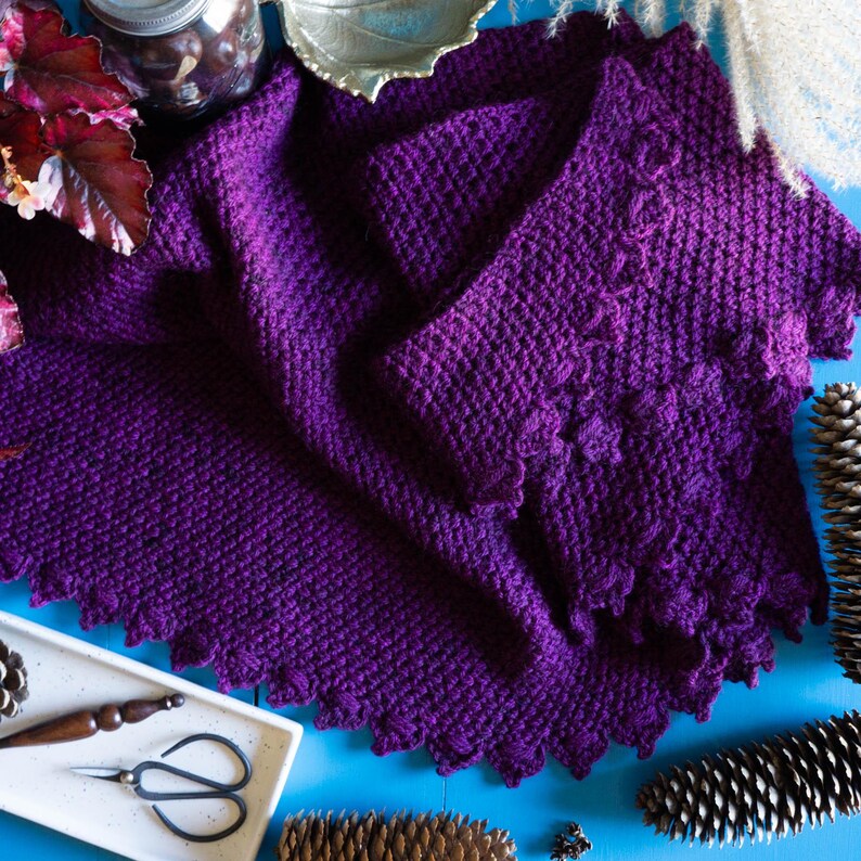 Bridget Crochet Shawl Pattern | Beginner Asymmetrical Design (PDF ...