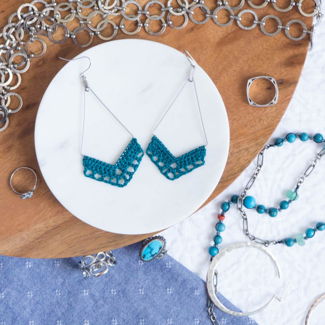 Fletcher Crochet Earring Pattern Crochet Pattern - Etsy