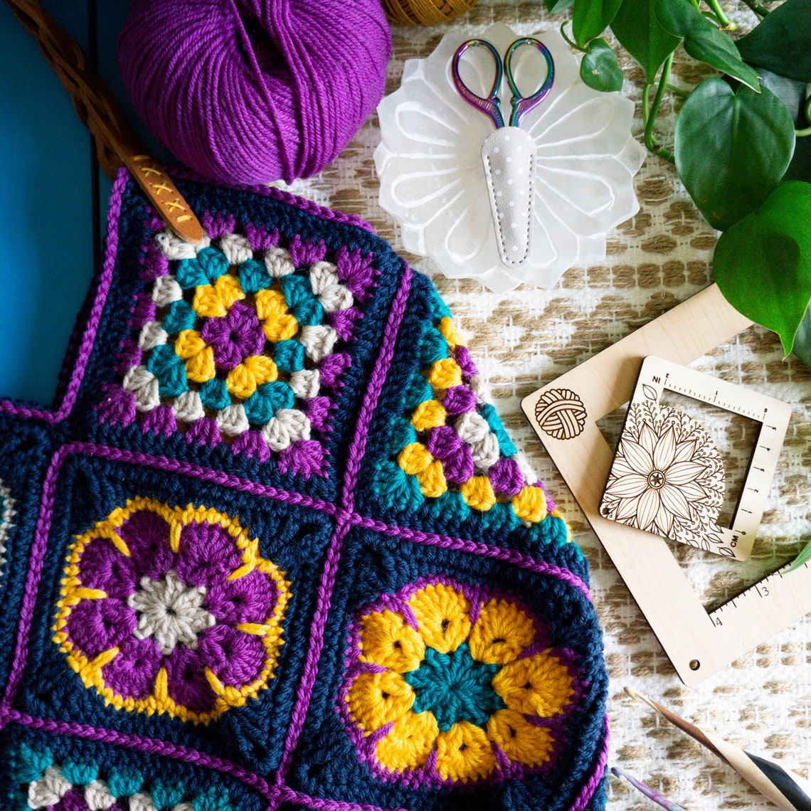 Crochet Granny Square Bag Pattern Boho Granny Square Bag - Etsy