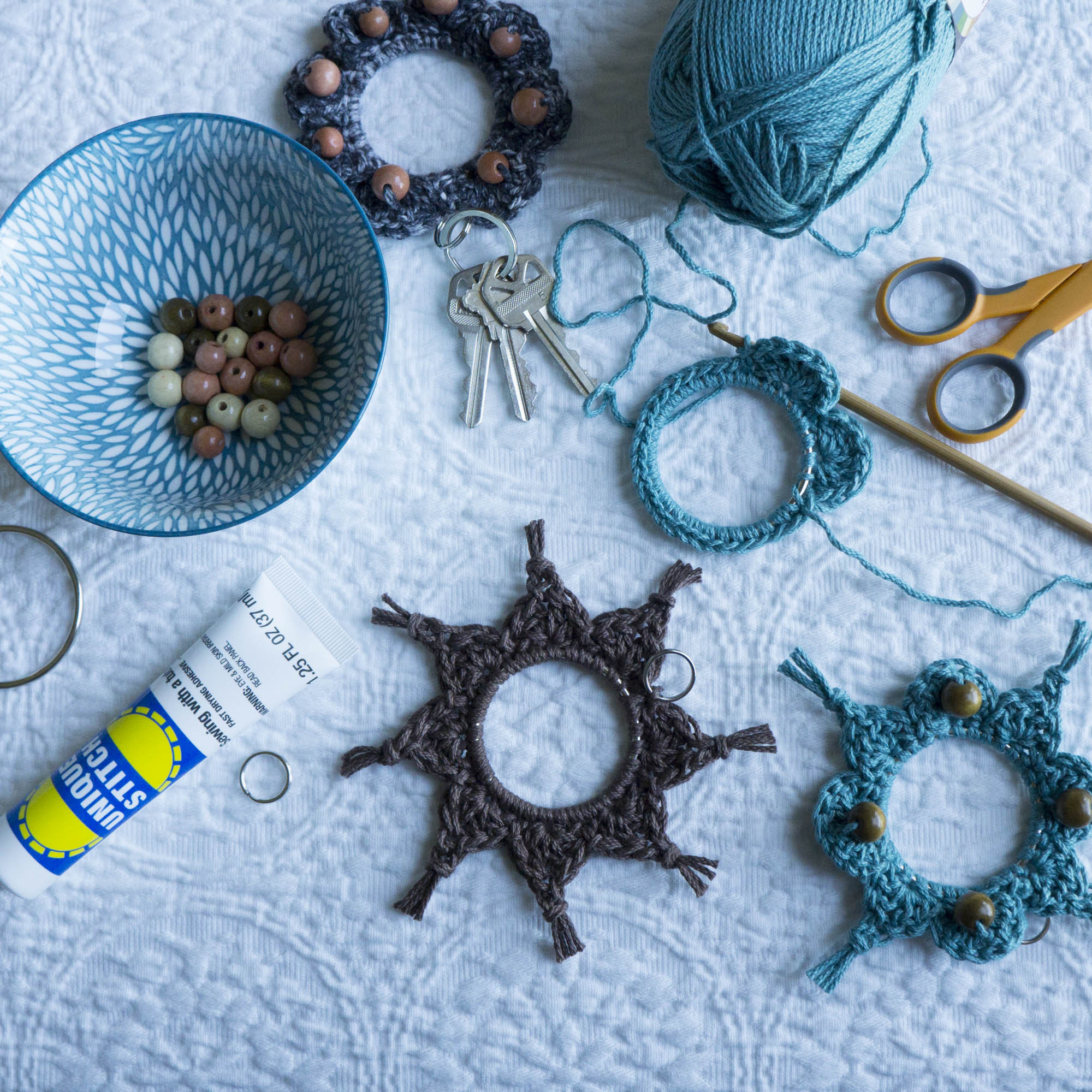 Crochet Pattern Crochet Keyring Pattern Boho Keyring - Etsy