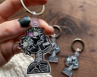 Skeleton Key Chain - Etsy