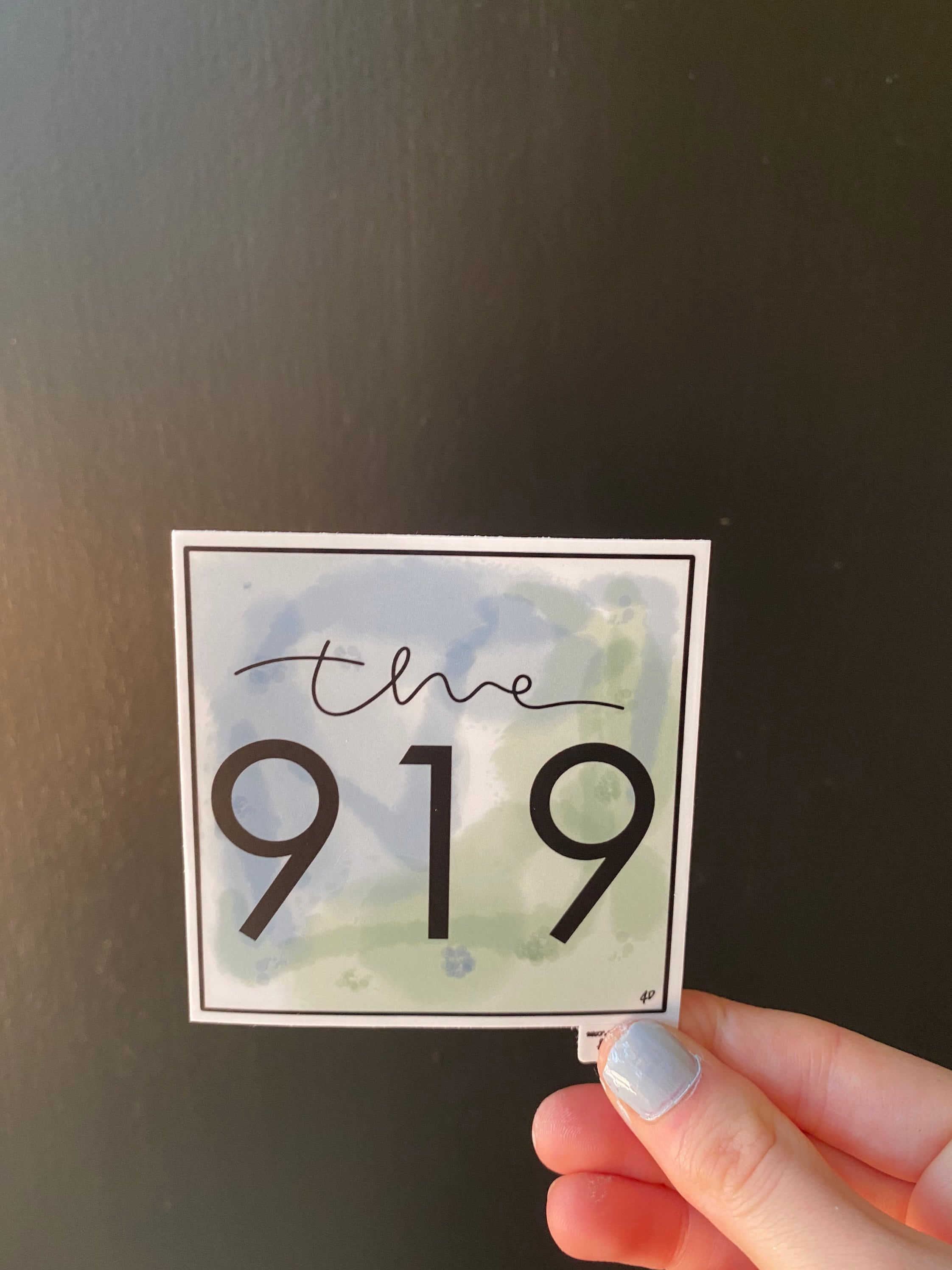 The 919 area code sticker raleigh north carolina hometown | Etsy
